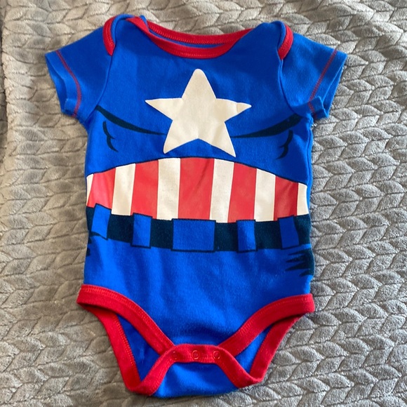 Marvel | One Pieces | Marvel Captain America Baby Onesie Size 69mo ...